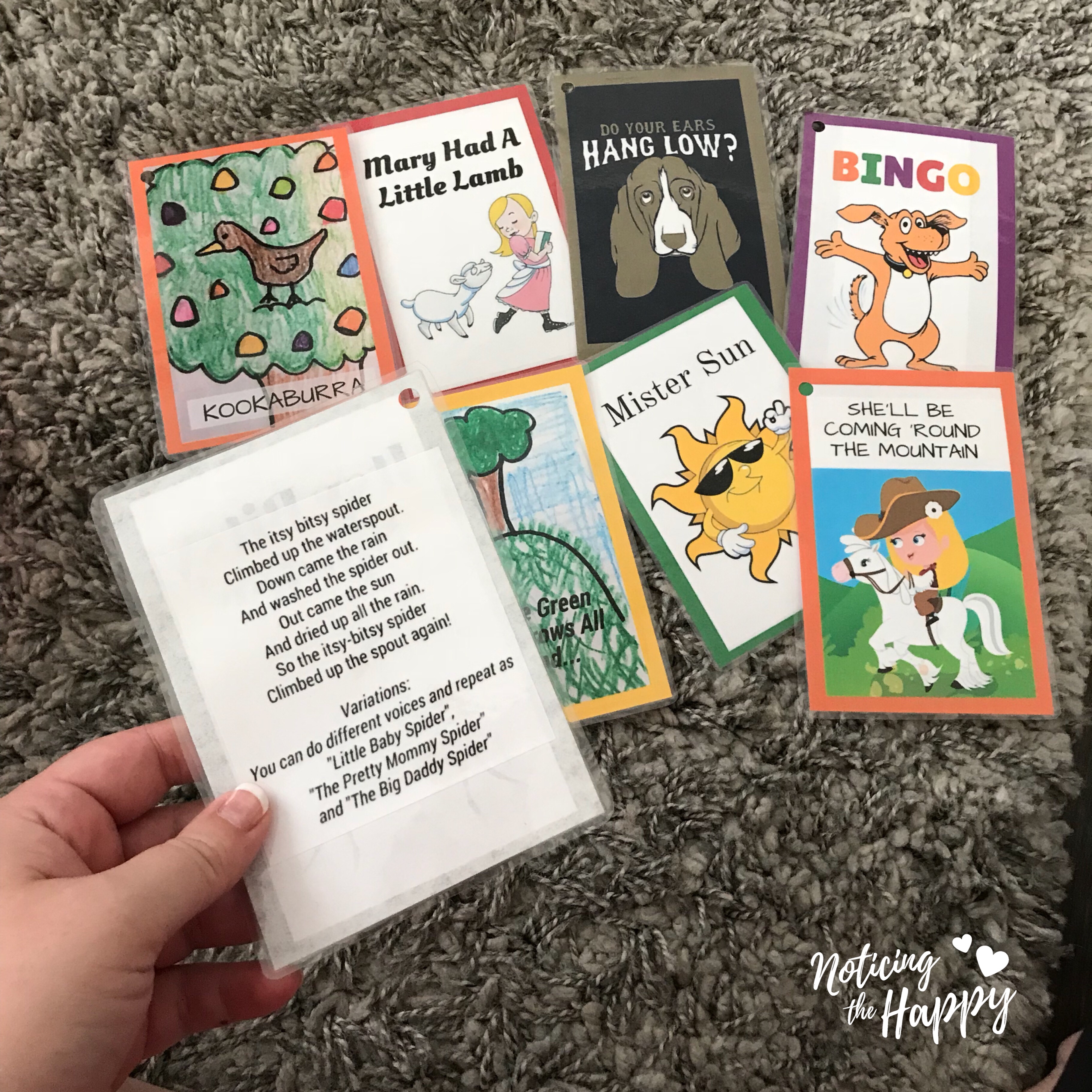 Song Cards – Noticing the Happy