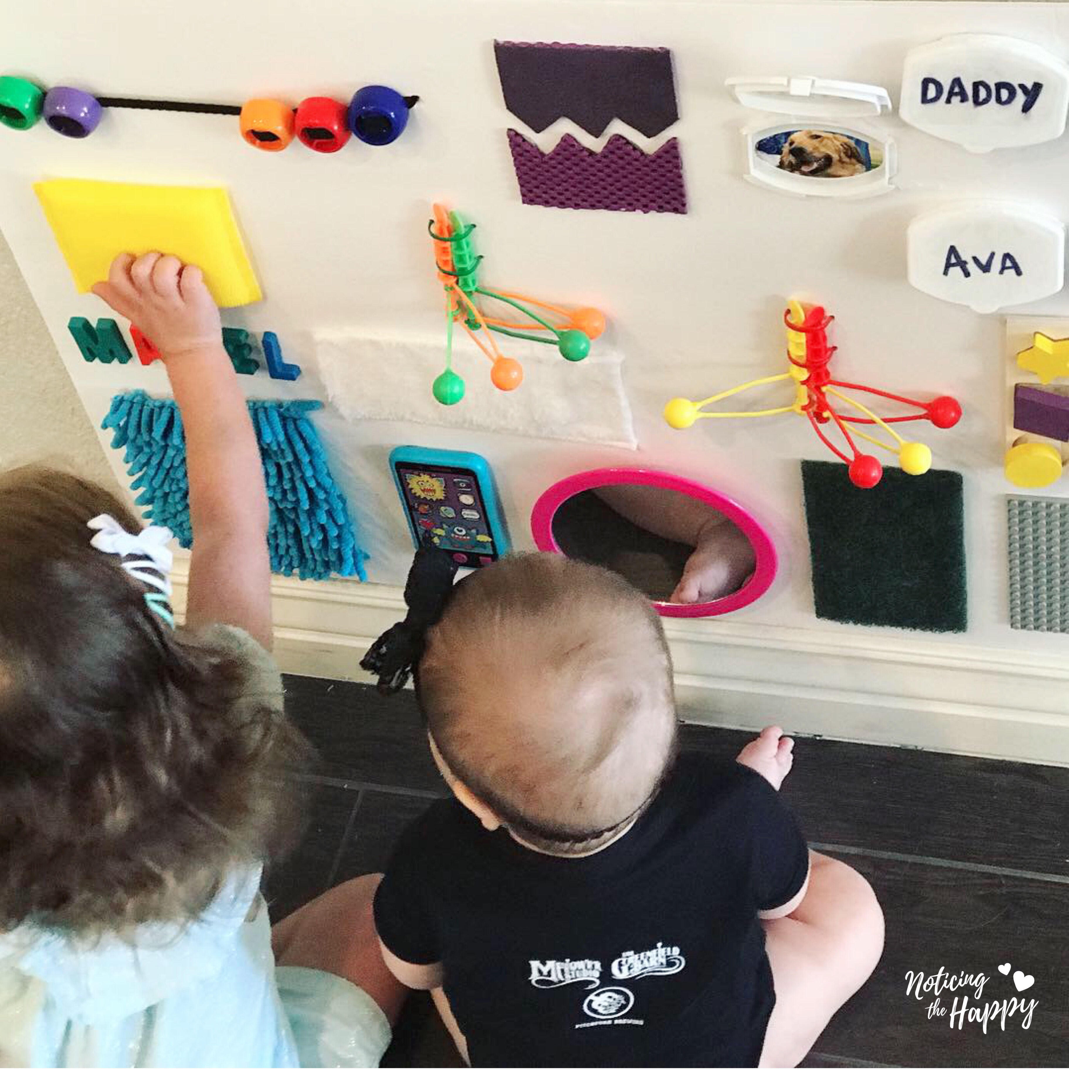Dollar Store Busy Board – Noticing the Happy
